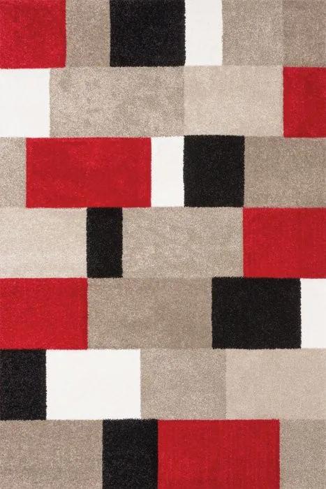 Vopi | Kusový koberec Vegas Home 30BCC - 120 x 170 cm, červená/hnědá