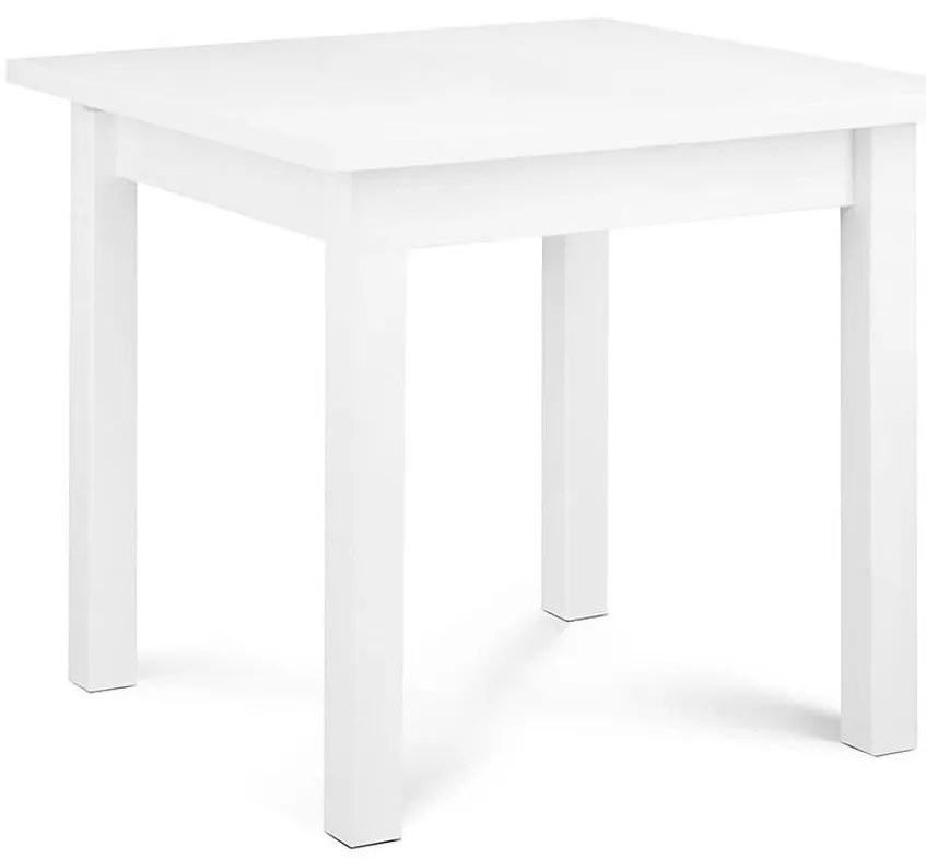 Jídelní stůl HOSPE 78x80 cm buk/bílá 10538.01.100