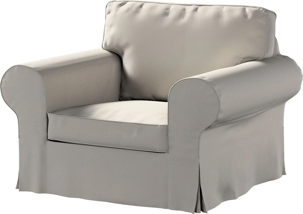 Potah na křeslo IKEA Ektorp barva šedá látka pletený vzor