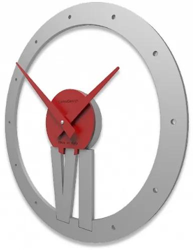Designové hodiny 10-015 CalleaDesign Xavier 35cm (více barevných variant) Barva světle červená-64 - RAL3020