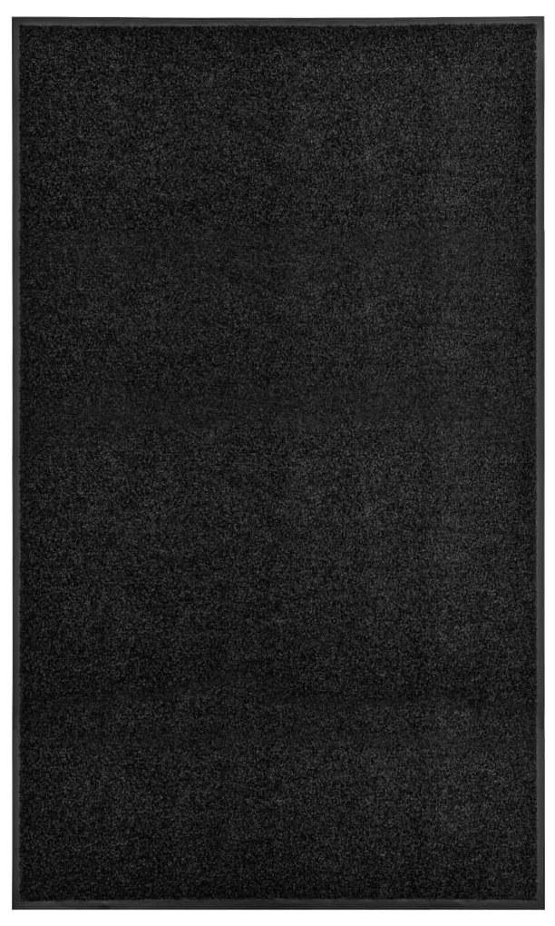 323413 vidaXL Rohožka pratelná černá 90 x 150 cm