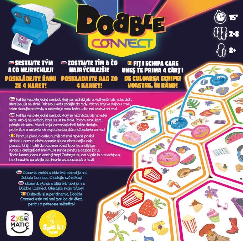 ASMODEE Hra postřehová Dobble Connect *SPOLEČENSKÉ HRY* asdob4c07cs