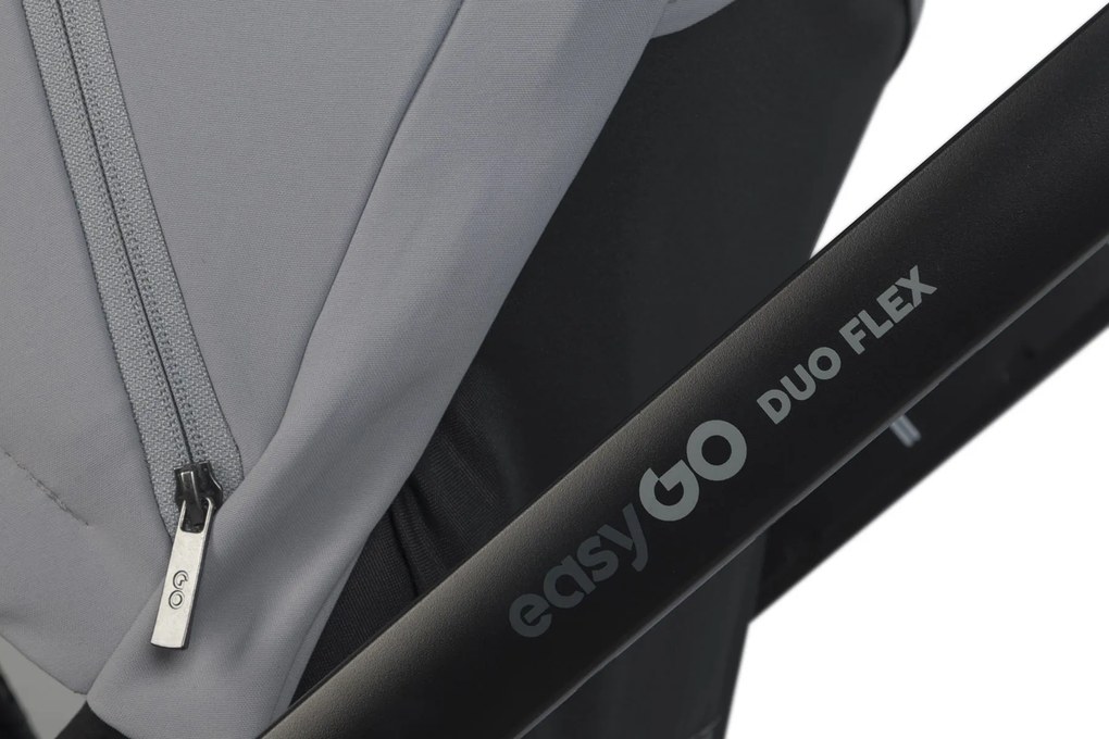 Sourozenecký kočárek EasyGo Duoflex Cloudy Gray 2 sportovní části