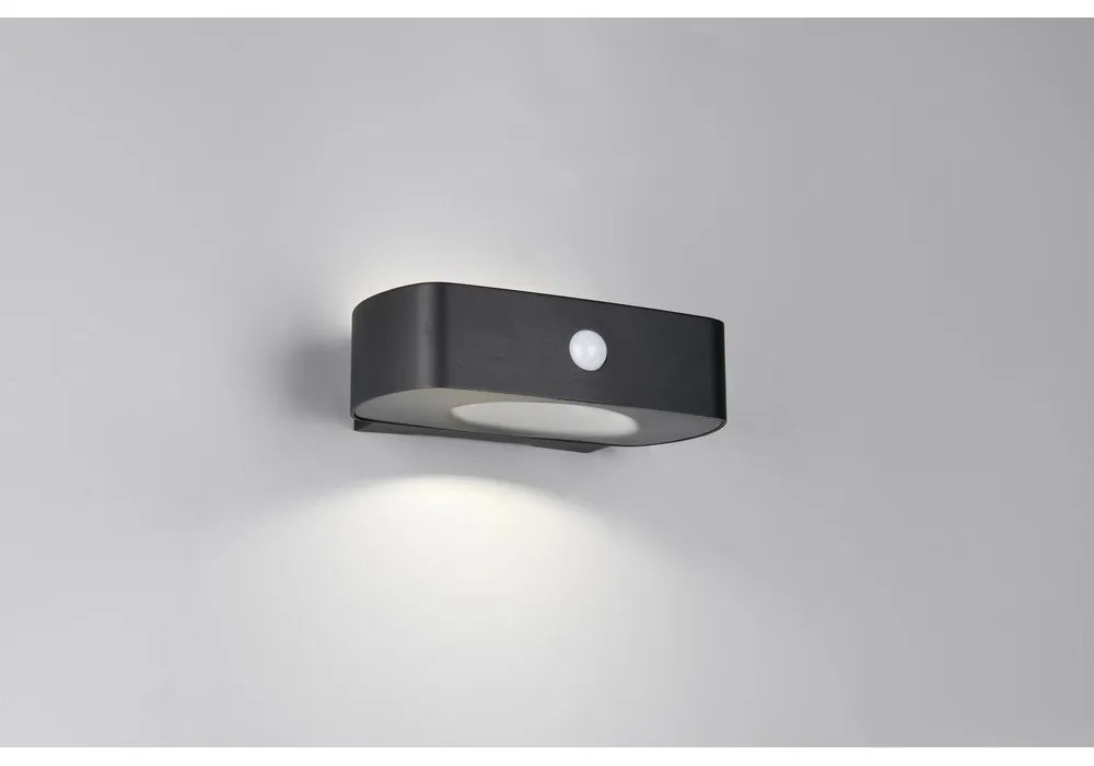 LED nástěnné solární venkovní svítidlo (výška 6 cm) Bilbao – Trio