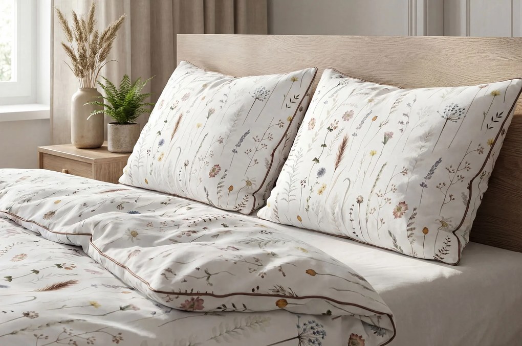Bavlněné prodloužené povlečení Boho kvítí od Darré Velikost: 140 x 220 + 70 x 90