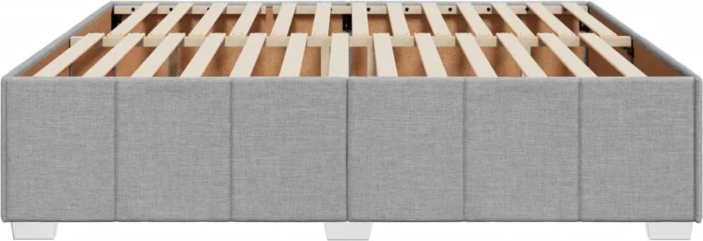 Rám postele bez matrace světle šedý 180 x 200 cm textil 3284853