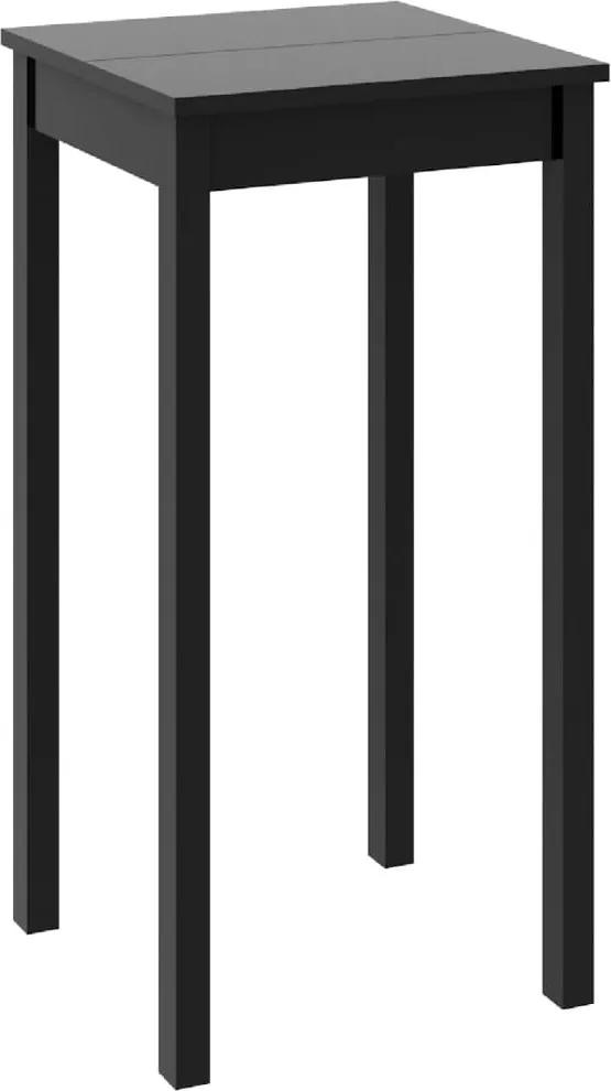 vidaXL Barový stůl MDF černý 55 x 55 x 107 cm [240379]
