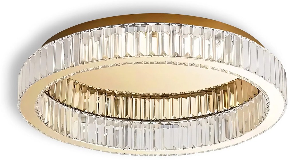 Toolight Toolight, LED stropní svítidlo 60cm, 36W, 4000K, 1680 lm, APP1723-C, zlatá lesklá, OSW-09304