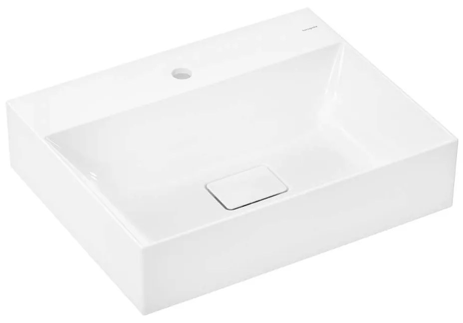 Hansgrohe Xevolos E - Umyvadlo 60x48 cm, bez přepadu, s otvorem pro baterii, SmartClean, bílá 61094450