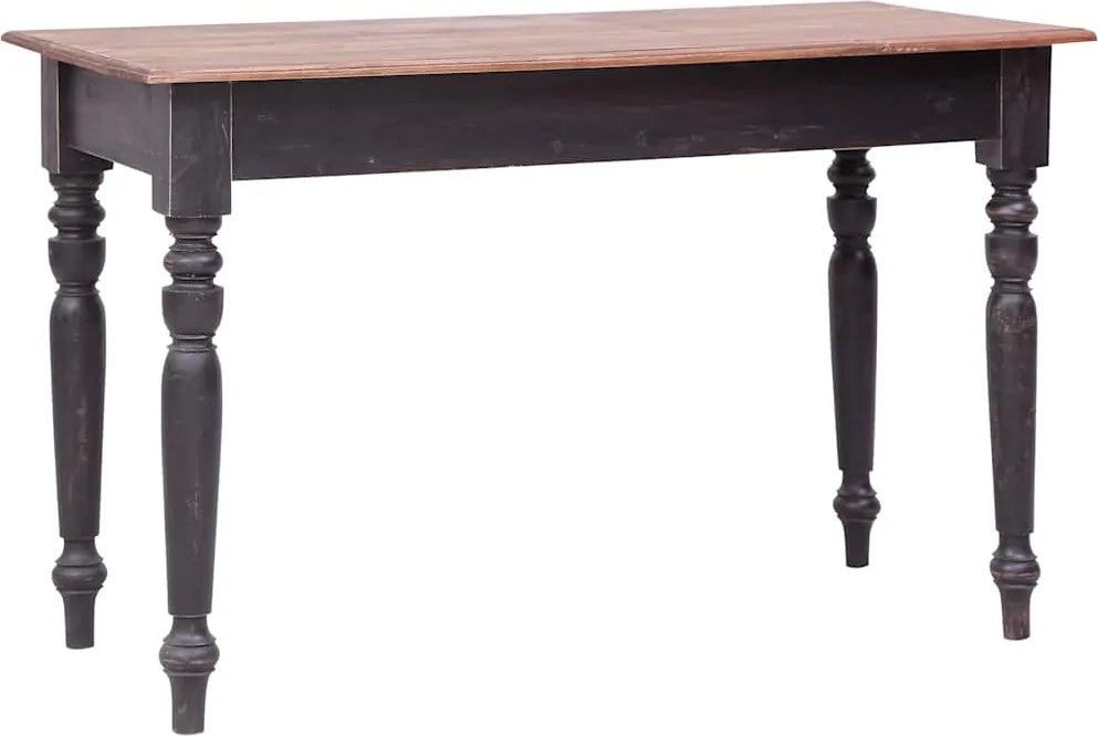 Psací stůl se 3 zásuvkami 117 x 57 x 75 cm masivní mahagon 283907