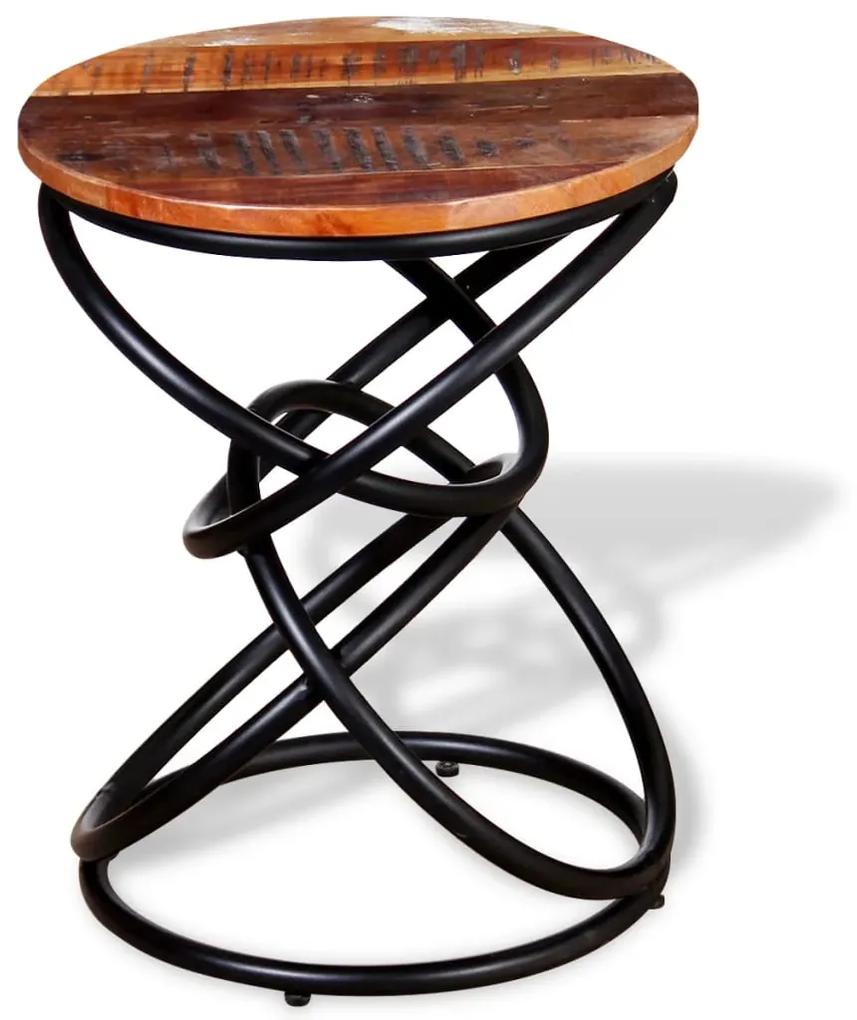 vidaXL Odkládací stolek masivní recyklované dřevo
