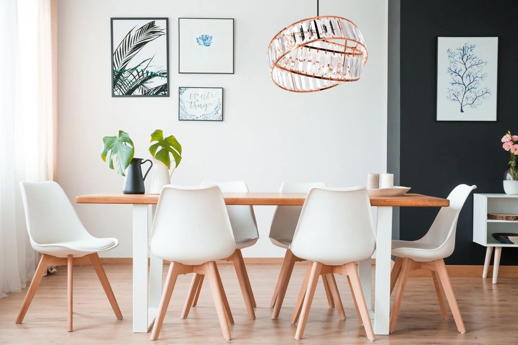 Toolight, závěsné svítidlo 1xE27 APP1105-1CP, růžové zlato, OSW-06329