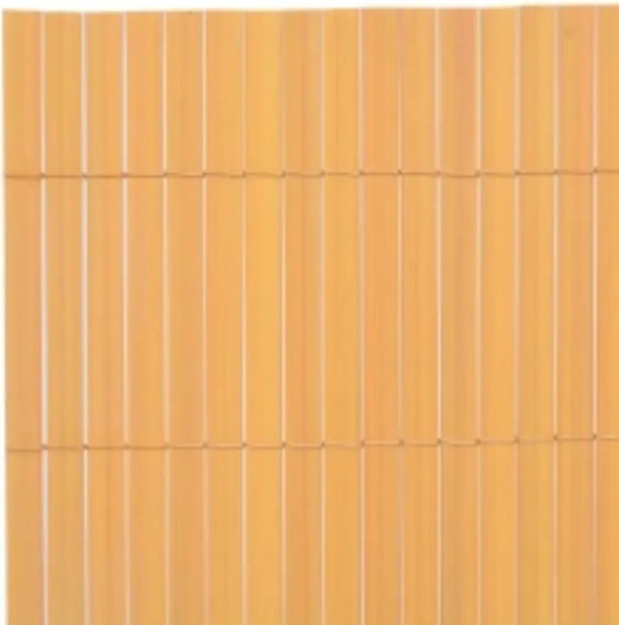 Oboustranný zahradní plot 110 x 300 cm žlutý 317153