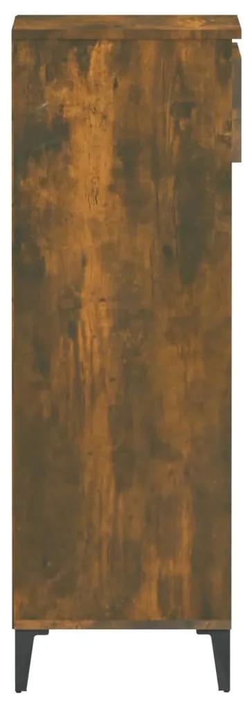 Botník kouřový dub 40x36x105 cm kompozitní dřevo - Default Title