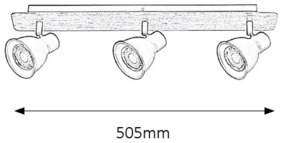 Rabalux 5904 - Bodové svítidlo MAC 3xGU10/35W/230V