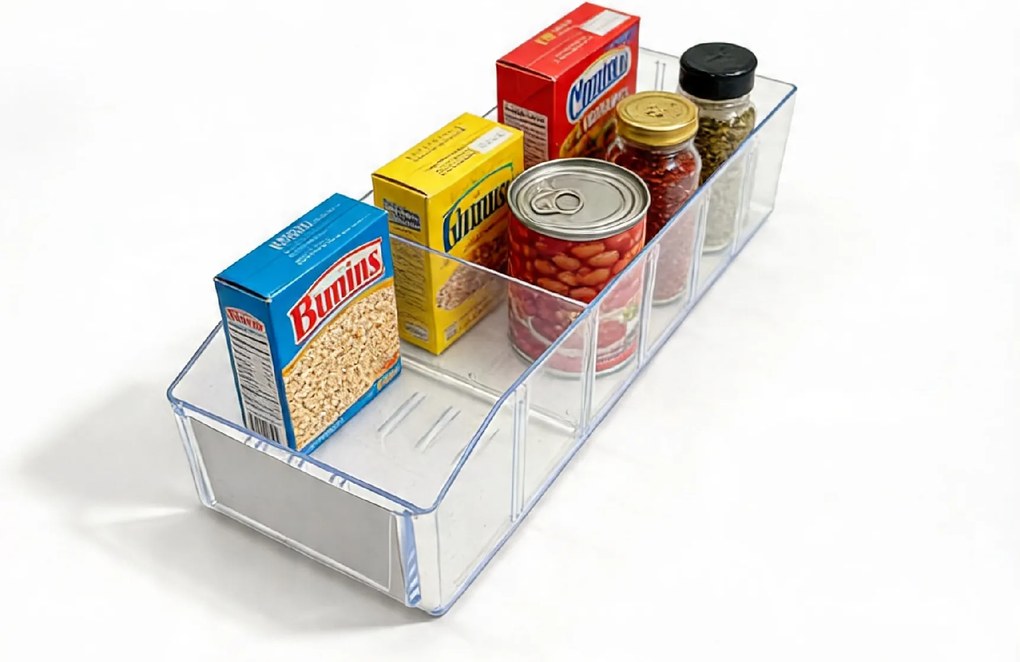 usporadejto.cz Úložný box, ideální do spíže, s etiketou + 2 přepážky, BITO, 40x13cm