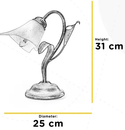ONLI - Stolní lampa LUCREZIA 1xE14/6W/230V krémová
