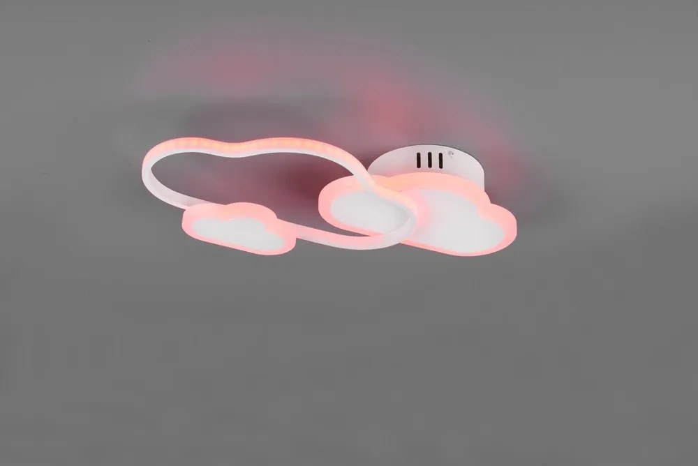 Bílé dětské svítidlo 52x25 cm Cloudy – Reality