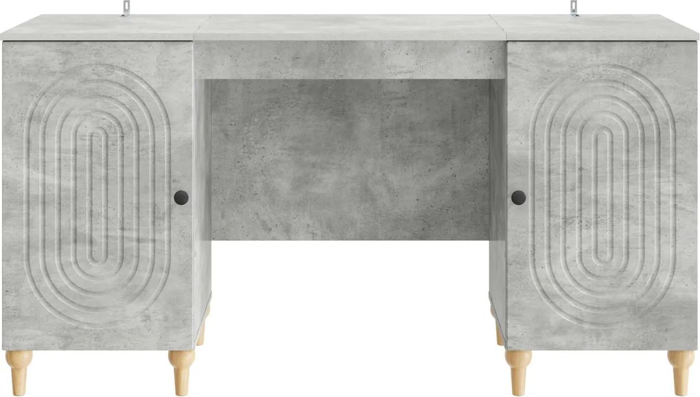 Stůl Betonově šedá 142,5 x 50 x 75 cm Kompozitní dřevo 3414579