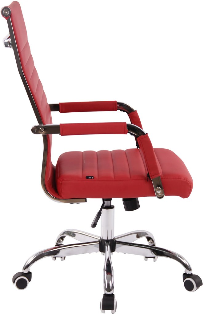 Kancelářská židle Skive - umělá kůže | červená