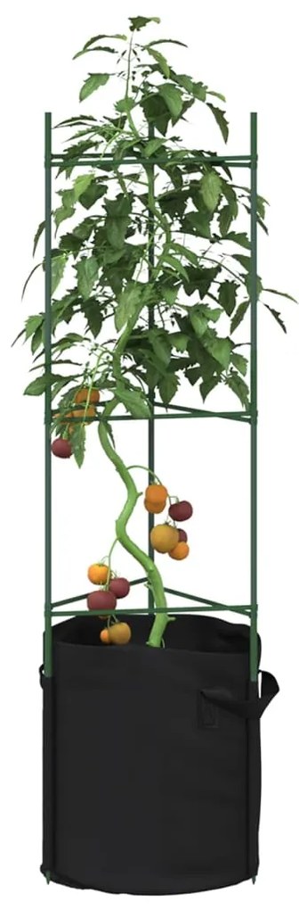 Podpěrné klece pro rajčata s pytlem 6 ks 116 cm ocel a PP 3281488