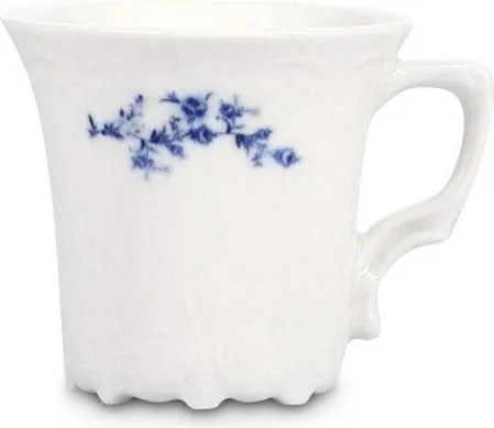Bílý/modrý porcelánový šálek na espresso 110 ml Retro – BonBistro