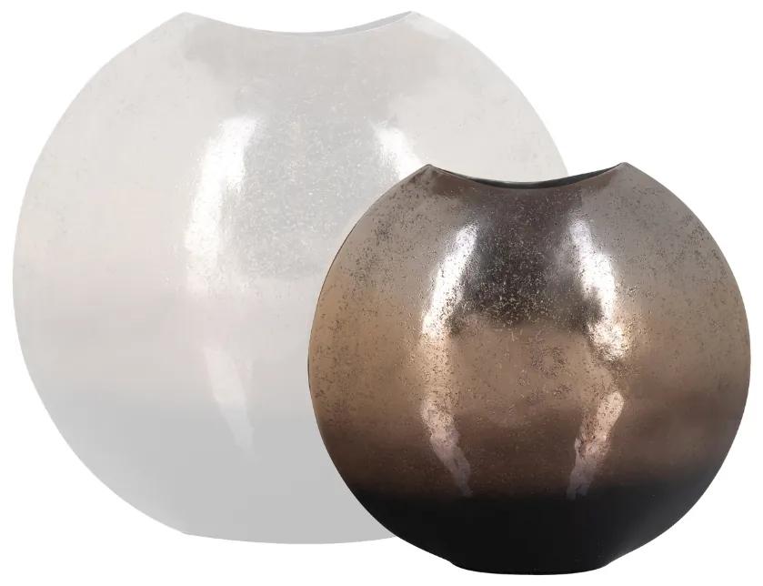 Hnědá kovová váza Richmond Fien 24 cm
