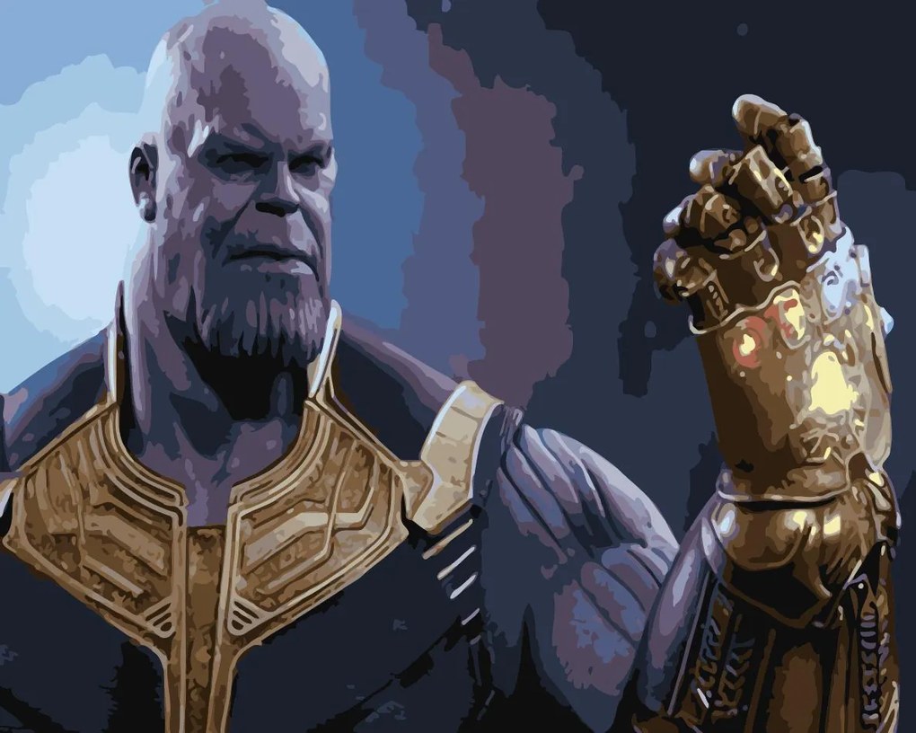 Malování podle čísel s rámem "Thanos" 50x40cm