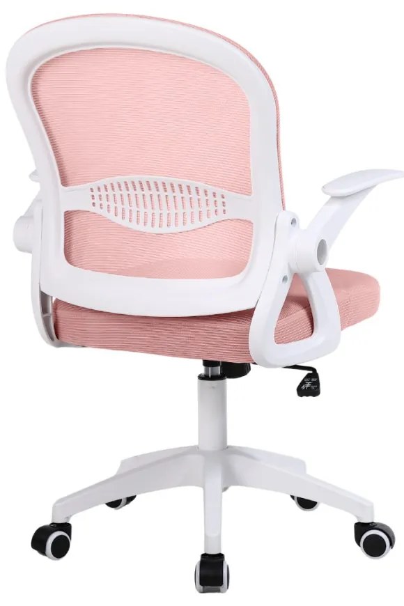 Dětská otočná židle Neoseat JUNI 011 — látka, růžová