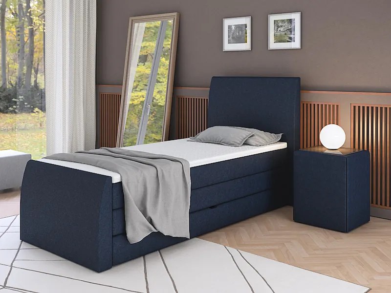 Postel boxspring Preston 90x200 s úložným prostorem - výběr barev