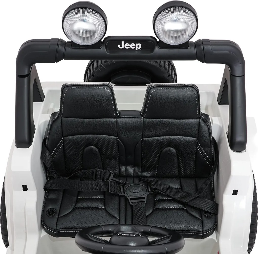 Ramiz Jeep Wrangler Rubicon LIFT elektrické autíčko pro děti bílé