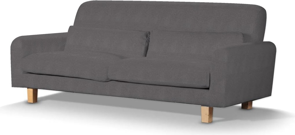 Potah na pohovku IKEA Nikkala krátký barva šedá látka pletený vzor
