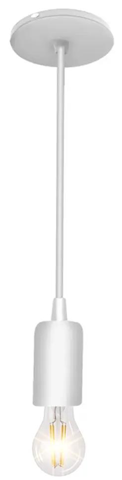 AL Závěsné svítidlo Round, 1x E27 ∅10x100 cm Barva: Bílá
