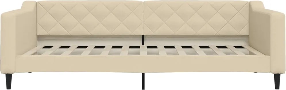 Válenda s přistýlkou krémová 100 x 200 cm textil 3197435