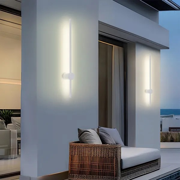 BRILAGI - LED Venk. nást. svít. AURA LED/12W/230V 3000K IP54 65 cm bílá CRI 90