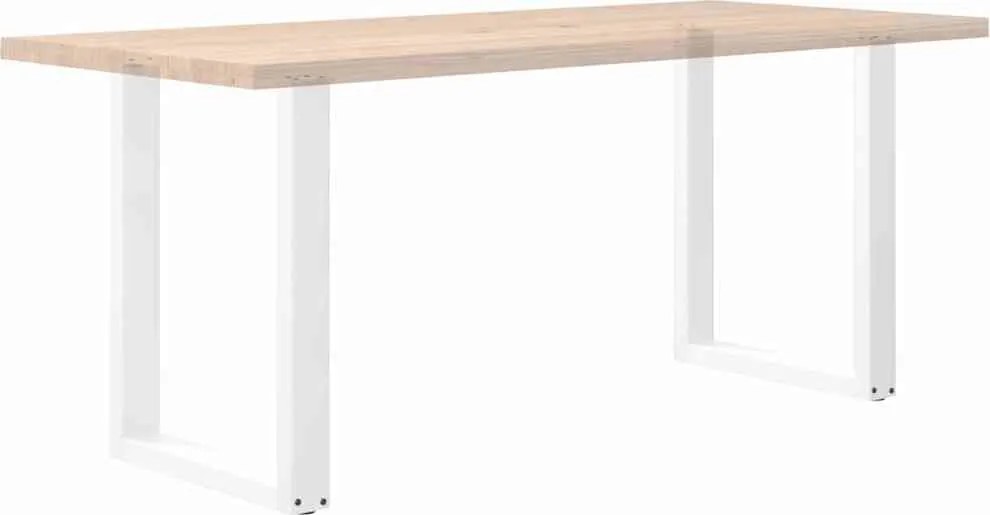 vidaXL Nohy k jídelnímu stolu ve tvaru U, 2 ks, ocel, 70 x (72-73) cm, ocel [4013185] Barva: Bílá