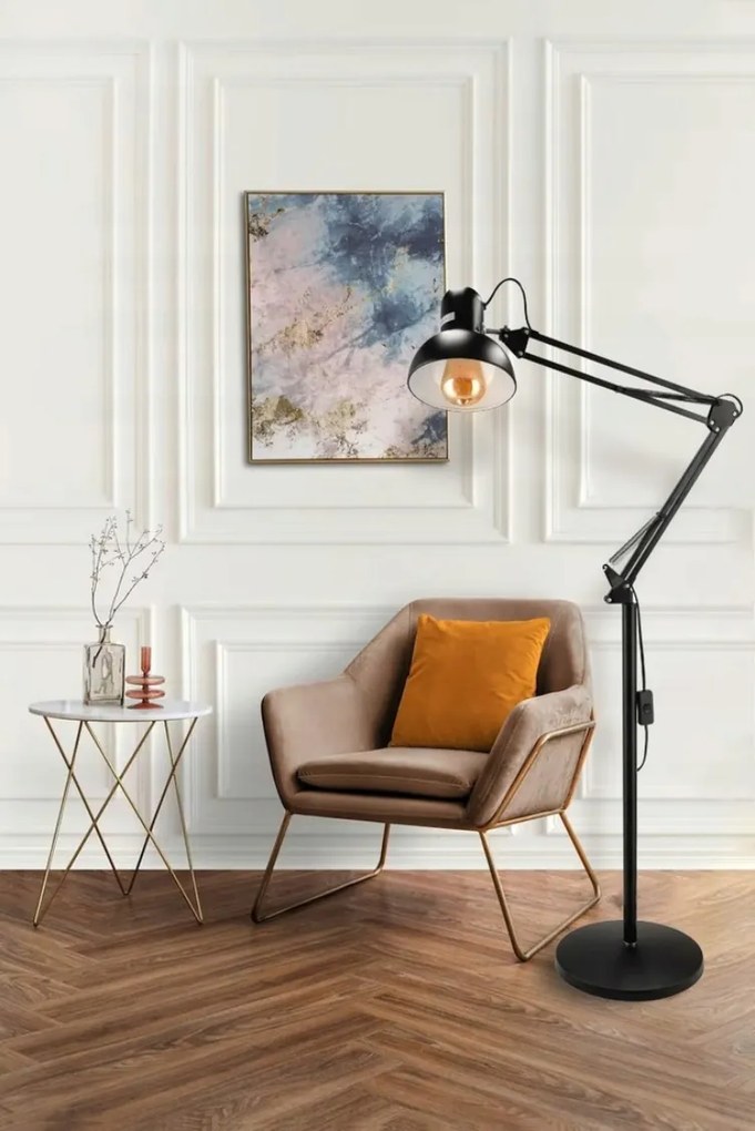 BERGE LED stojací lampa E27 185cm - BERLIN