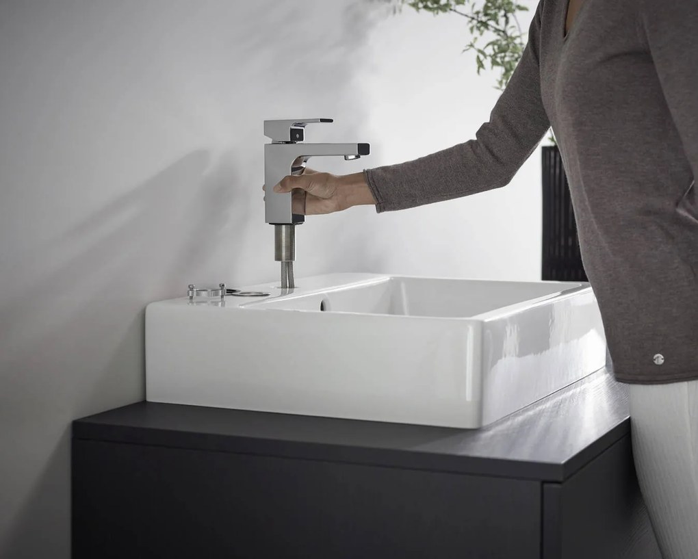 Hansgrohe Vernis Shape, umyvadlová baterie s výpustí, EcoSmart, chromová, 71568000