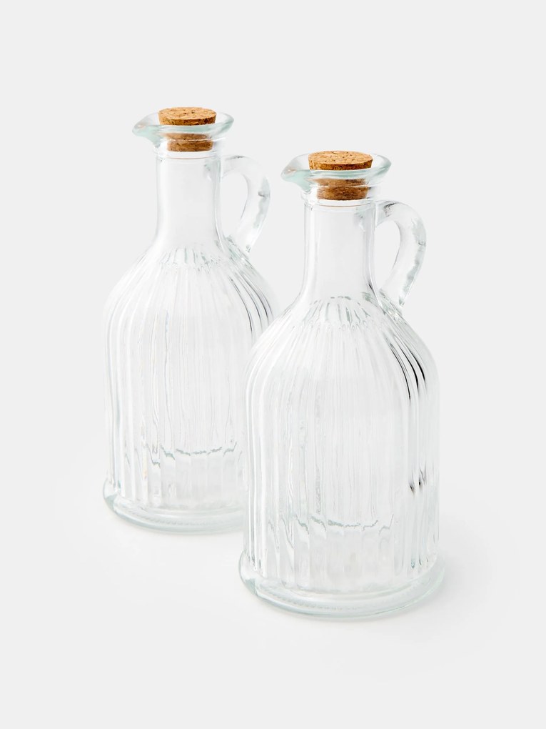 Sinsay - Žebrované dávkovače na olivový olej 2 pack - clear