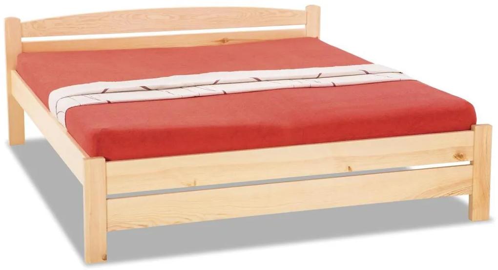 Krajča Manželská postel z masivu Boro (letiště) 180 x 200 cm Povrchová úprava: Barevný lak RAL, Druh dřeva: Borovice
