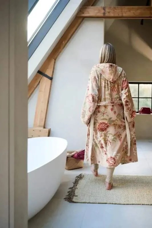 Pip Studio Secret Garden bavlněný froté župan, khaki