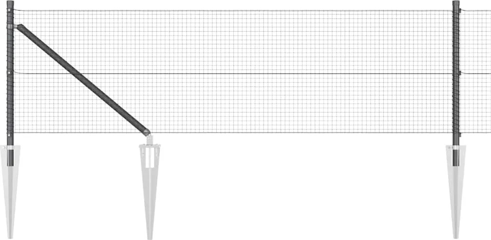 Svařované drátěné ploty s hroty 100 x 0,6 m Ocel potažená PVC 3352257