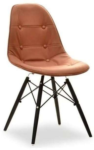 design4life Jídelní židle MALWA hnědá, černá