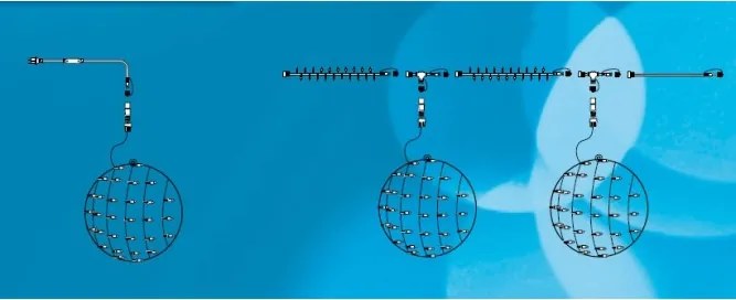 DecoLight SM-080003 3D LED koule průměr 40cm PROFI studená bílá