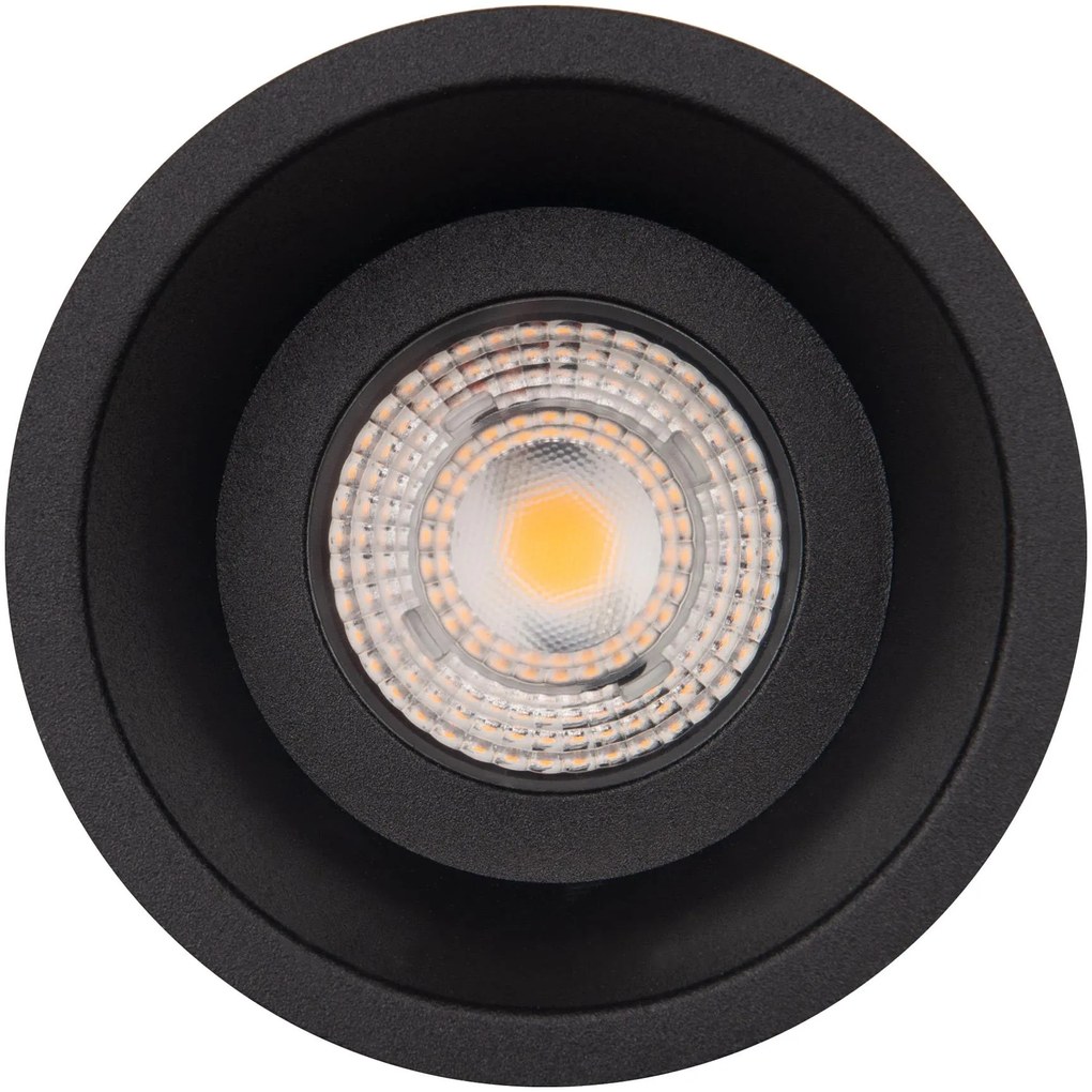 Maxlight H0114 BELLATRIX Zápustné koupelnové svítidlo IP54, černé, bez LED modulu H0112
