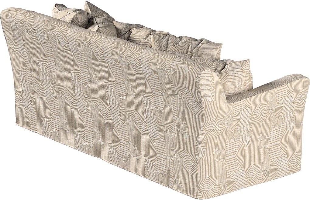 Potah na pohovku IKEA Tomelilla 3-místná nerozkládací barva béžová látka pletený vzor, vzorované