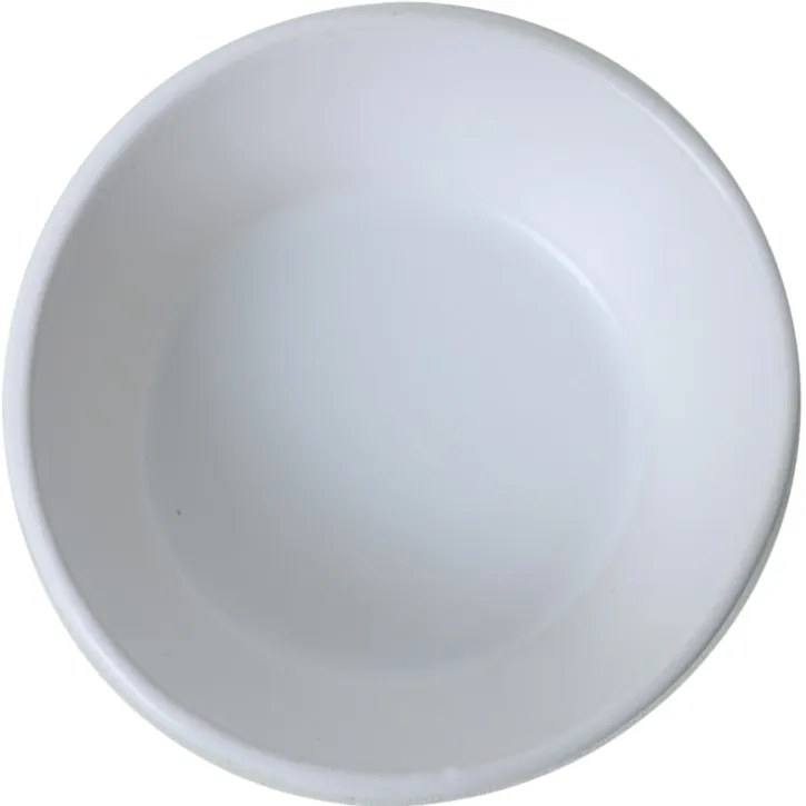 Sada 6 kameninových misek Facetta 12 cm, bílá