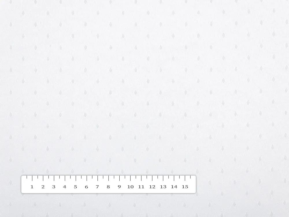 Biante Teflonový běhoun na stůl TF-056 Drobné nopky na bílém 35x140 cm