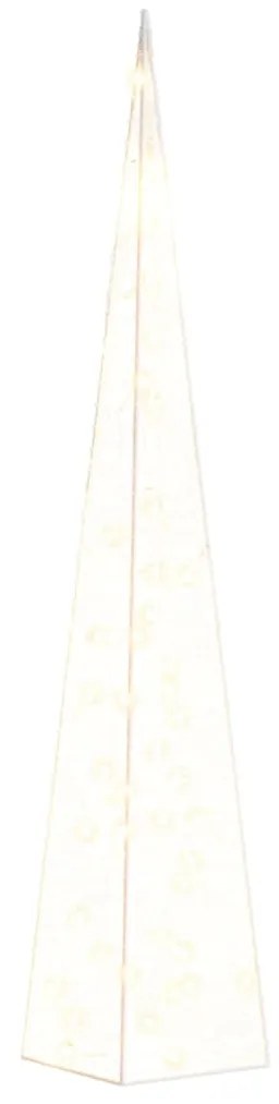 328959 vidaXL Akrylový dekorativní světelný LED kužel teplý bílý 90 cm