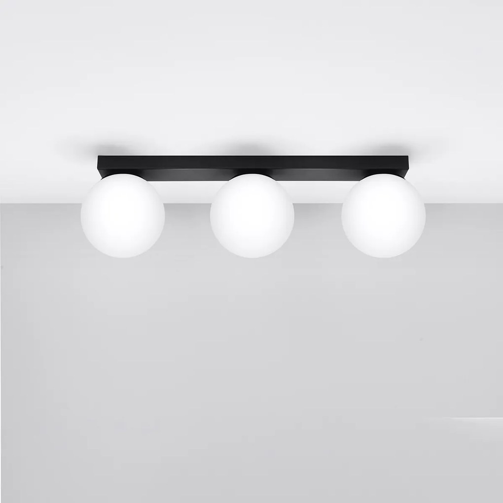 Sollux Lighting Stropní svítidlo YOLI 3 černé